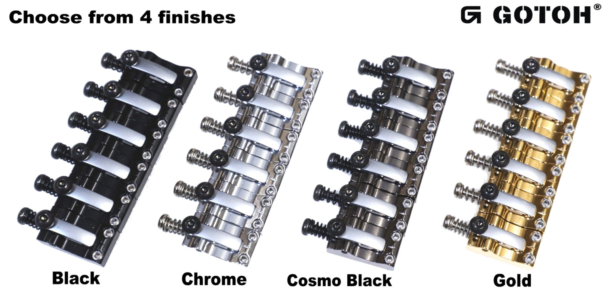 Gotoh LS108 Locking Saddle set (6pc 10.8mm spacing) Upgrade for EV510T ...