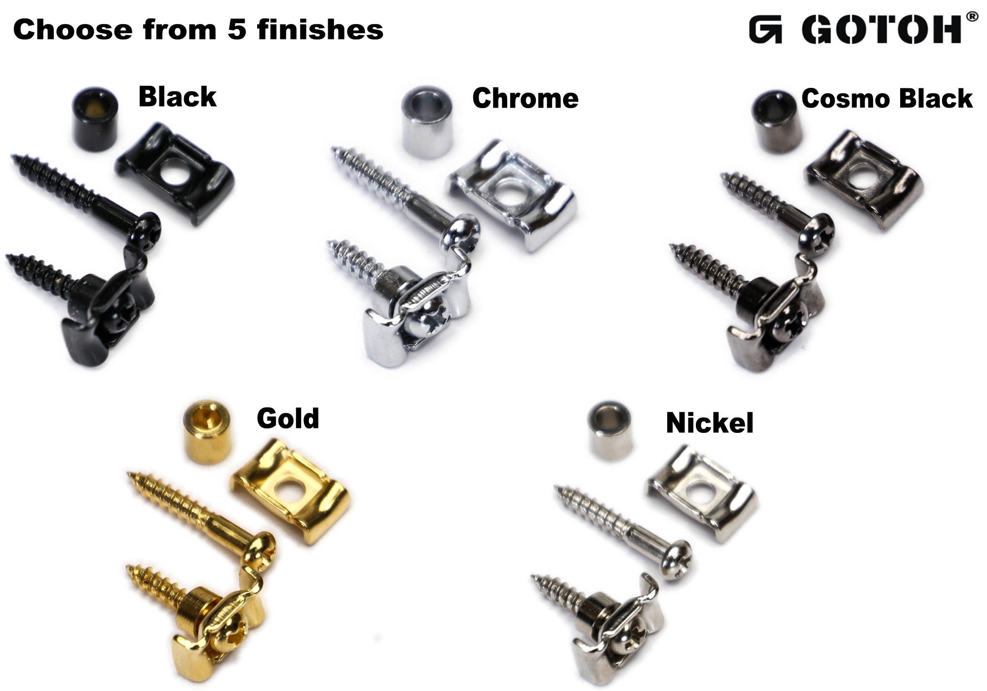 Gotoh RG105 & RG130 String Trees, set of 2 (choose finish) – EdCo Fine ...